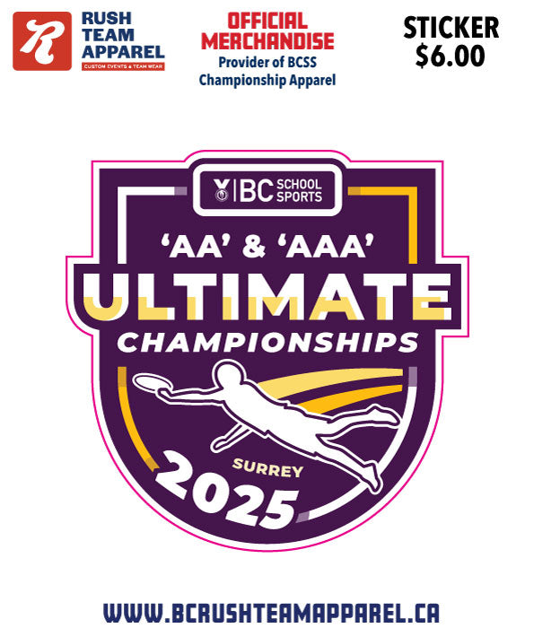 BCSS Ultimate 2025 Sticker – RushTeamApparel